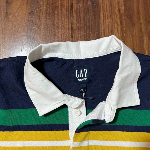 PALACE | Shirts | Palace Gap Rugby Shirt Navy Multi Stripe Mens Size ...